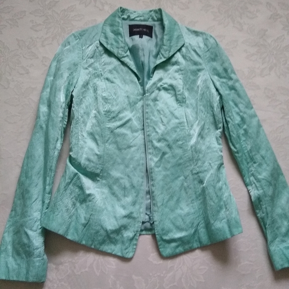 Lafayette 148 New York | Jackets & Coats | Lafayette 48 Metallic Mint ...